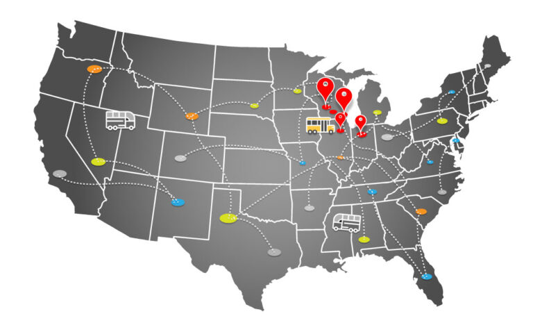 Service Area | About Us | Cardinal Buses